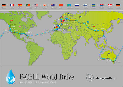 F-CELL World Drive de Mercedes-Benz: 4 continents, 14 pays et 30 000 ...