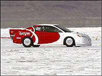 Modified Saturn ION Red Line Sets Record on Bonneville Salt Flats | Car ...