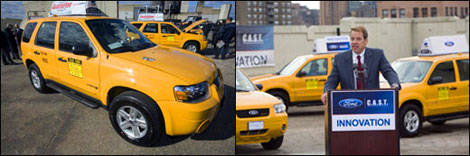 Yellow Ford Escape Hybrid Taxi Cab | Car News | Auto123