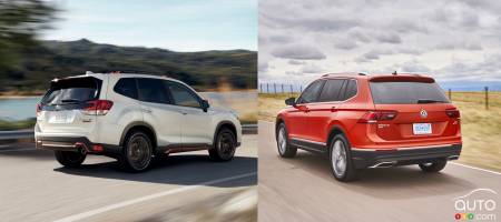 Comparison: 2019 Subaru Forester vs 2019 Volkswagen Tiguan | Car ...