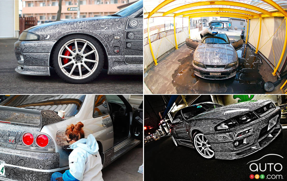 Nissan Skyline GTR becomes work of art... with a Sharpie! | Car News ...